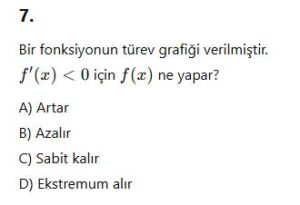 AYT Matematik Türev Konu Anlatımı ve Örnek Sorular | Ders Arşivi