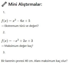 AYT Matematik Türev Konu Anlatımı ve Örnek Sorular | Ders Arşivi
